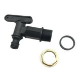 Colaxi Water Butt Tap Sturdy Black IBC Tank Adapter Water Tank Hose ...