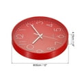 Uxcell 12" Analog Dial Wall Clock, Silent Non Ticking, Battery Operated ...