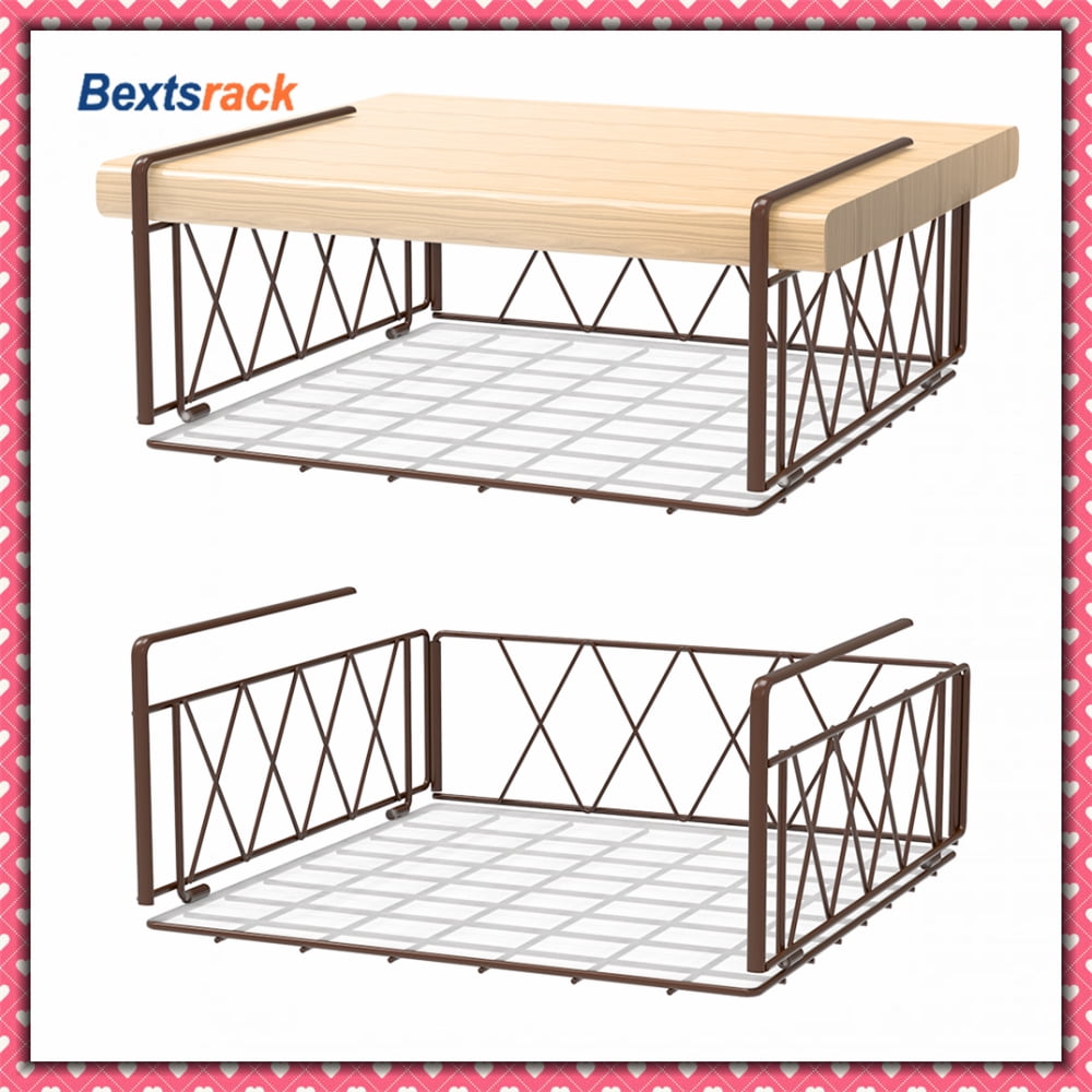 Bextsrack 2 PC Cabinet Shelf Rack Under Shelf Basket kitchen pantry ...