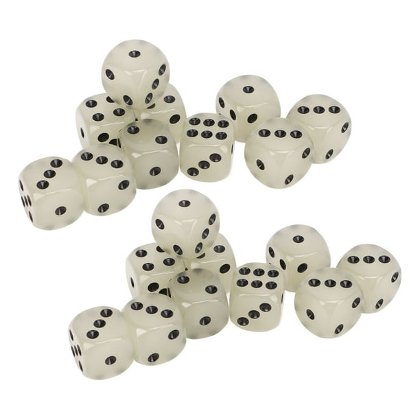 Glowing Dice, Table Game Dice Classic 20 Pieces 6 Sides For Table Games ...