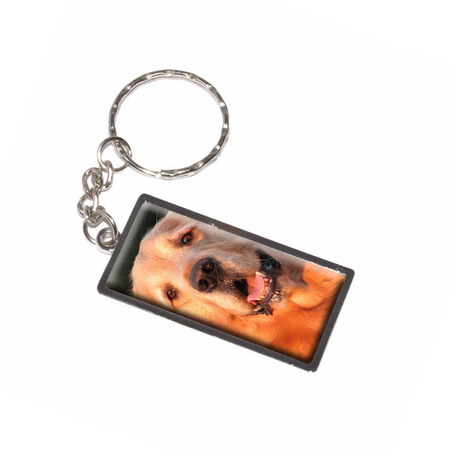 Golden Retriever Dog Keychain Key Chain Ring - Walmart.com