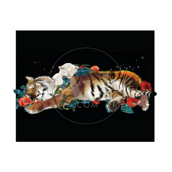 Tiger And Cub, Animals Unframed Art Print Wall Art by Nancy Tillman ...