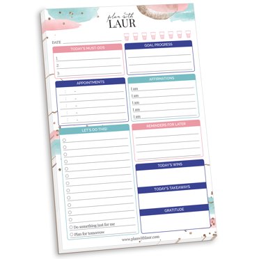 bloom daily planners Meeting Notes Planning Pad, 6" x 9" - Walmart.com