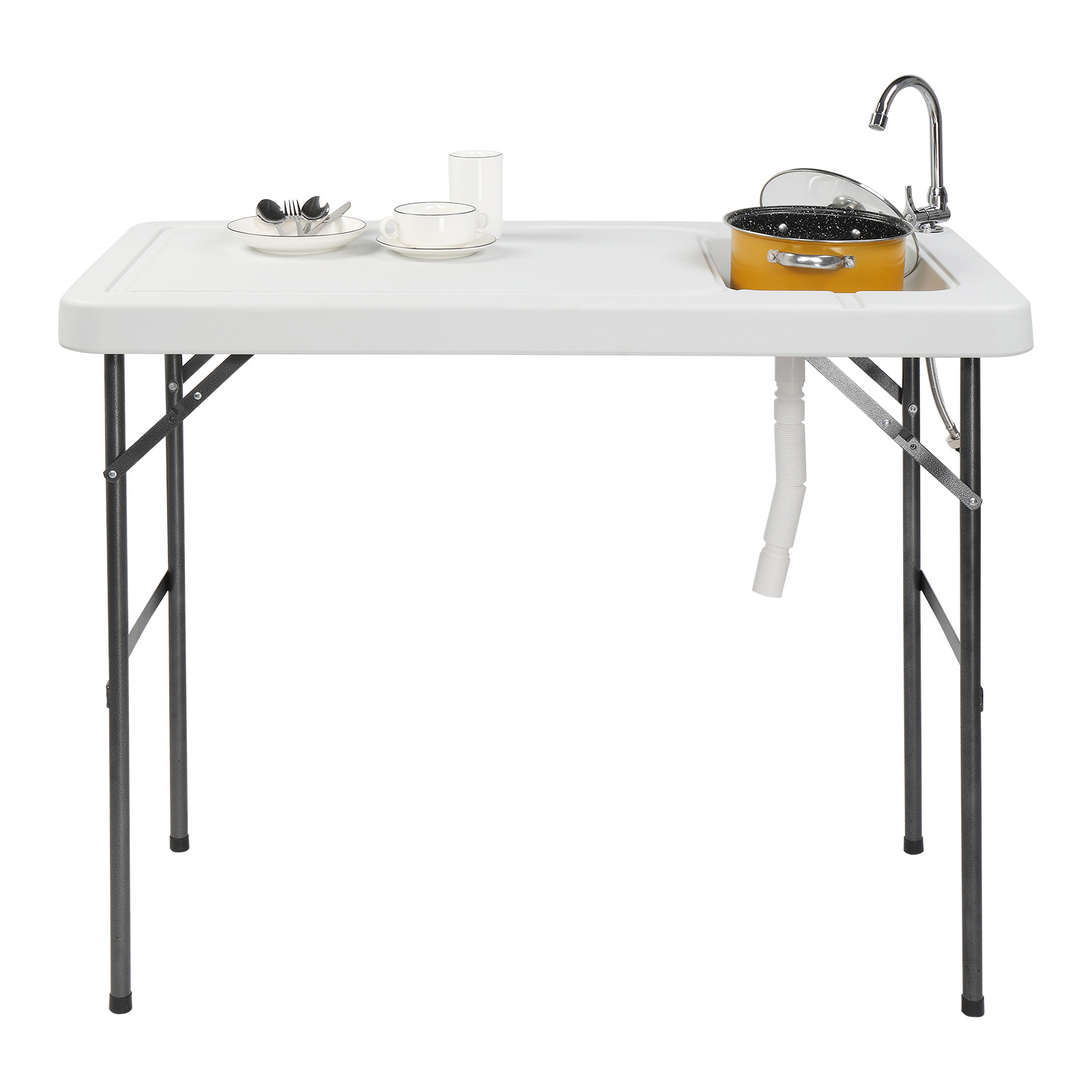 GoDecor Portable Folding Camping Fish Table, with Faucet - Walmart.com