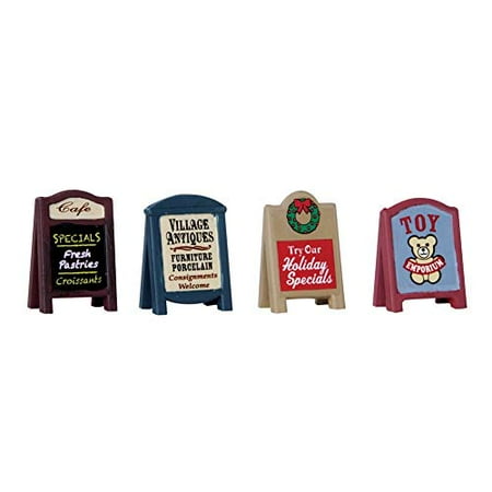 Lemax Village Sidewalk Signs, Set of 4 - Walmart.ca