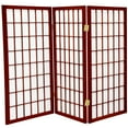 3 ft. Tall Classic Japanese Window Pane Lattice Privacy Screen ...