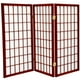 3 ft. Tall Classic Japanese Window Pane Lattice Privacy Screen ...