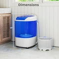 Costway Portable Washing Machine 5.5 lbs Mini Top Load Washer with ...
