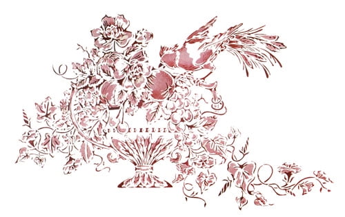 Victorian Toile Planter Wall Stencil - DEE235 by DeeSigns - Walmart.com