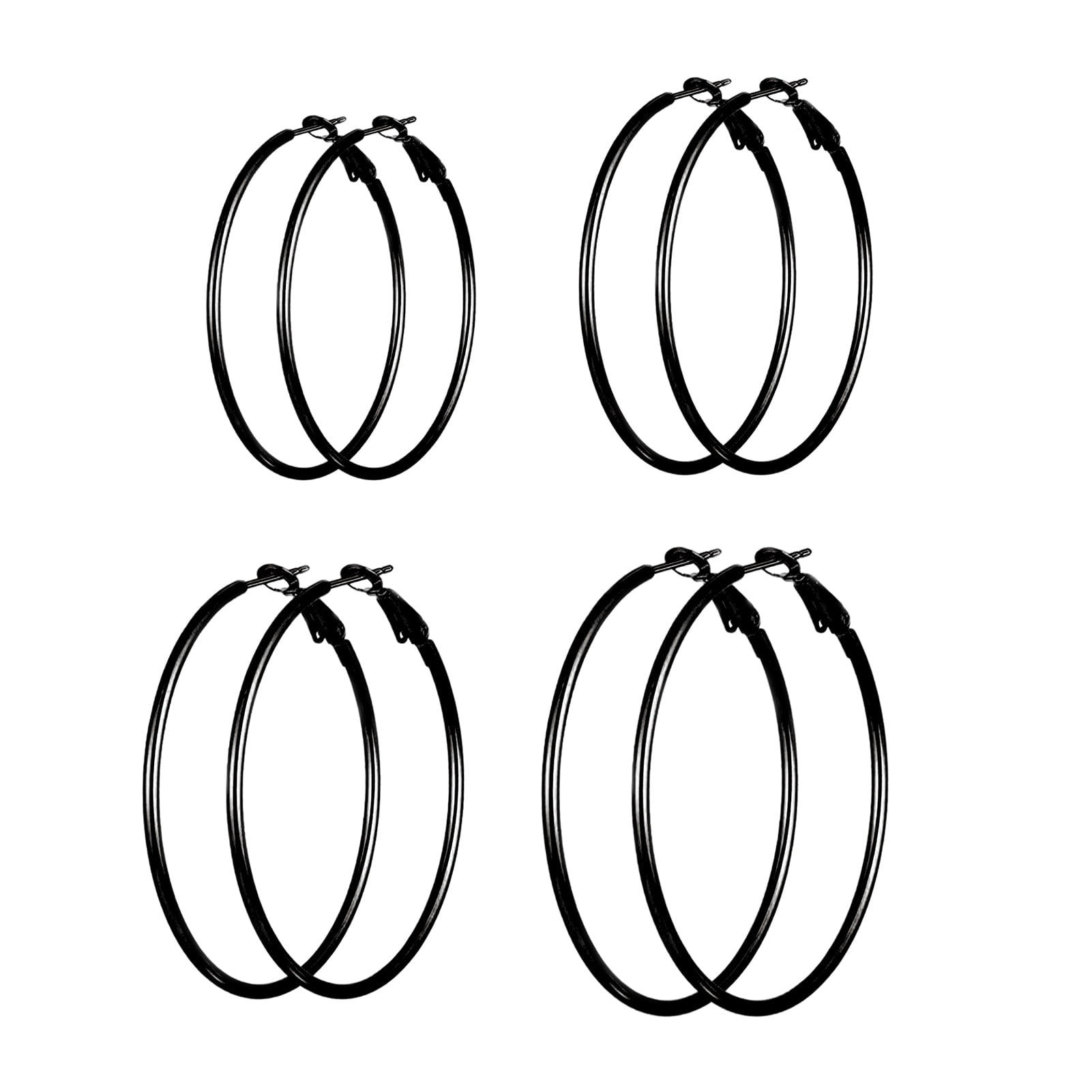 Click here for Visland 4 Pairs Women Ear Hoop Different Sizes Cir... prices