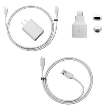 Google 18W 3A Rapid Type-C Charger, USB-C Adapter with 3-Foot Cable for ...