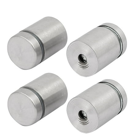 19mmx25mm Stainless Steel Glass Table Spacers Standoff Fixing Screws ...