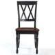 SHELBY DINING CHAIR SET OF 2 IN BLACK FINISH - Walmart.com
