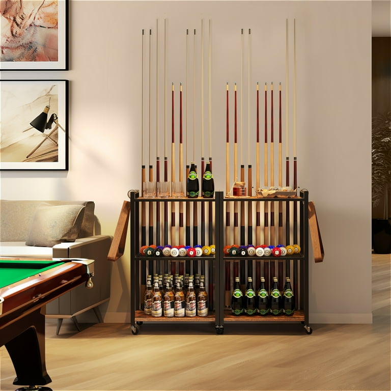 Billiard Ball & Cue Racks Pool Cue Rack From Reclaimed Bourbon Barrels ...