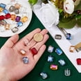 40Pcs Rectangle Glass Beads Colorful Transparent Beads - Walmart.com