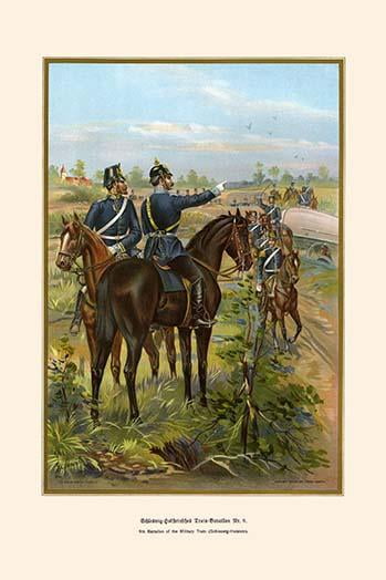 Schleswig-Holstein Military Train - 9th Battalion-Fine Art Canvas Print ...