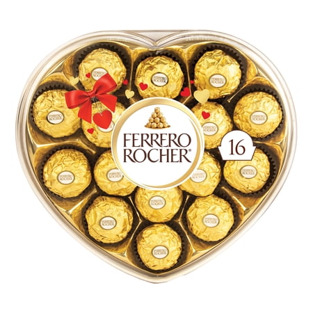 Boîte-cadeau en forme de cœur contenant 16 chocolats au lait et aux ...