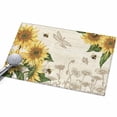 2x3 Sunflower Butterfly Small Area Rug for Entryway, Washable Non Slip ...