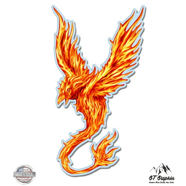 Phoenix - 8" Vinyl Sticker - For Car Laptop I-Pad - Waterproof Decal ...