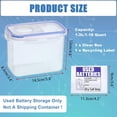 Battery Recycling Container with Lid for Household Batteries, Battery ...