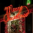 Lighted Merry Christmas Sign Decoration，Extra Large 24"x13.5" 180LED ...