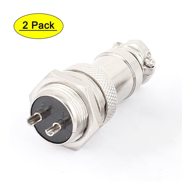 16mm Screw GX16-2 2Pin Mounting Cable Connector Aviation 250V 5A ...