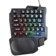 ICQOVD Gaming Keyboard USB Wired Floating Keyboard Ergonomic Water ...