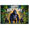 Decorative Design Banner Gorilla Theme Jungle Backdrop Party Decoration ...