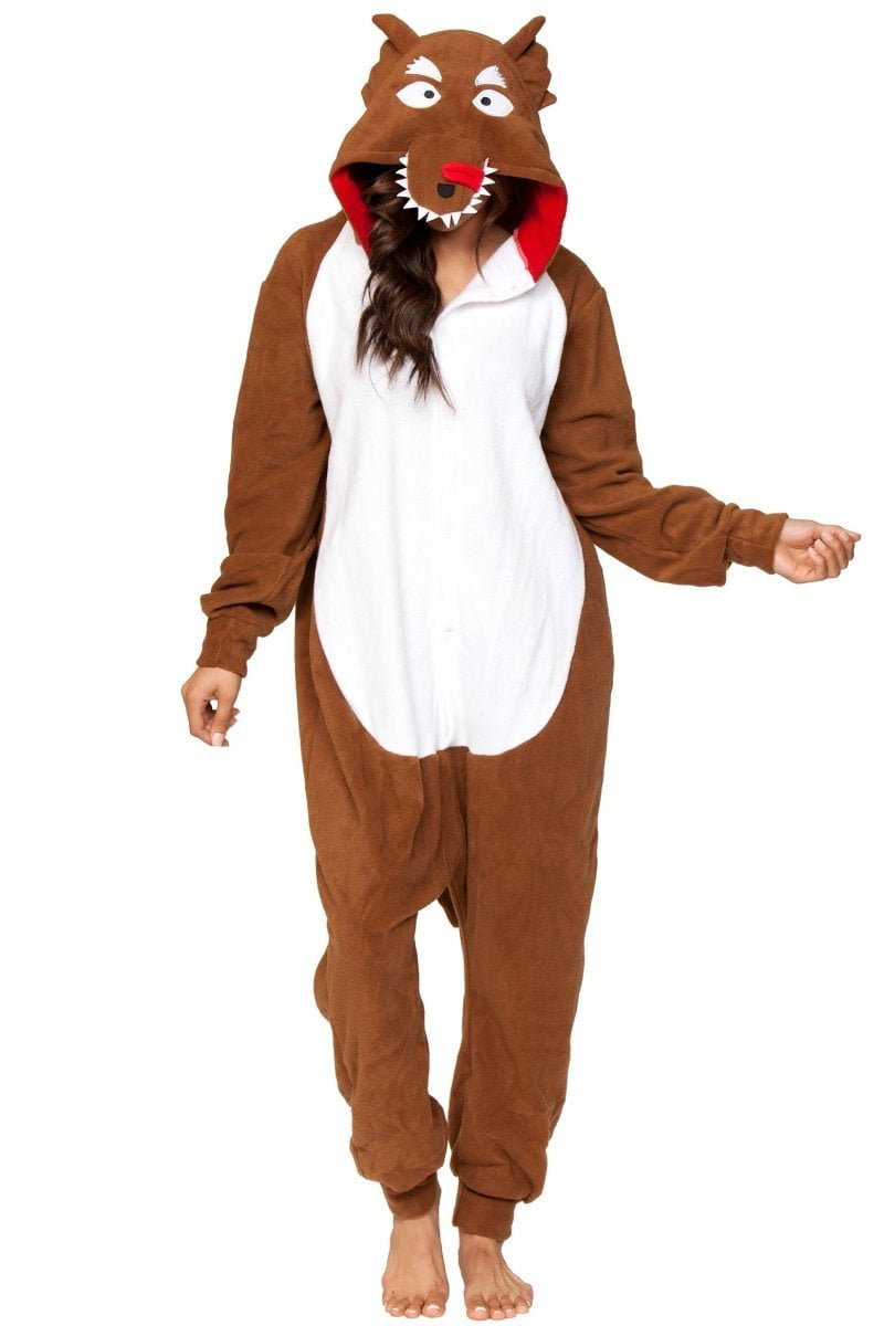 C1801 WOLF Adult Onesie - Walmart.com