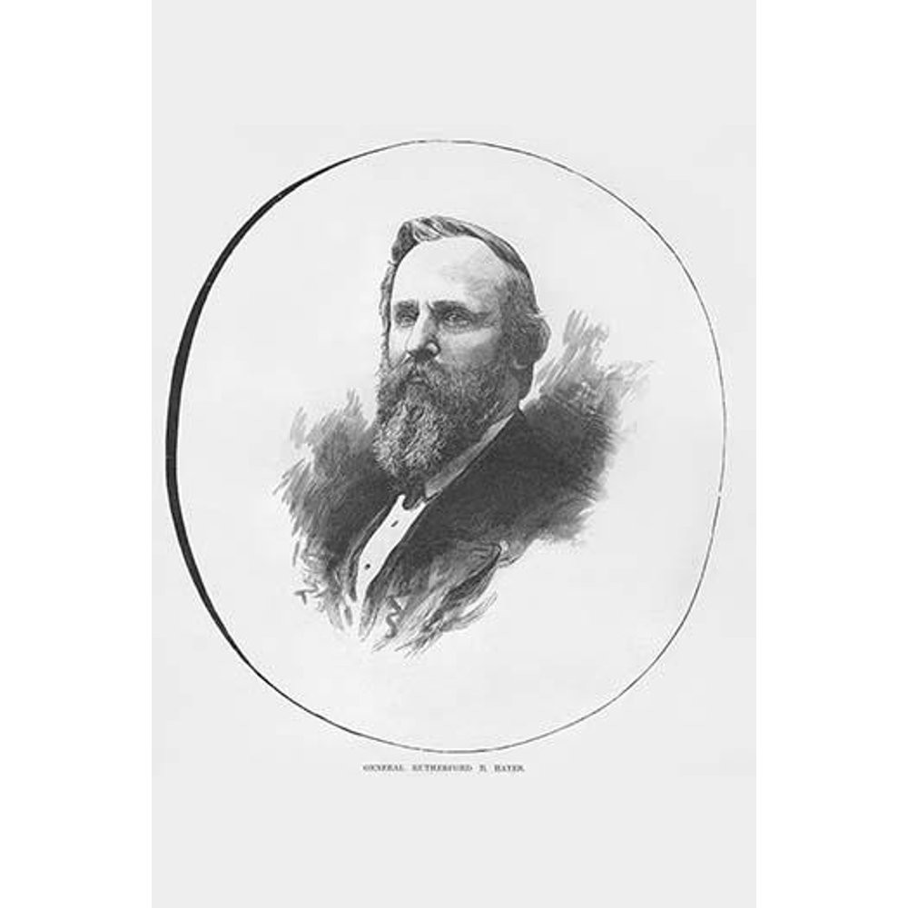 General Rutherford B. Hayes-Fine Art Canvas Print (20" x 30") - Walmart ...