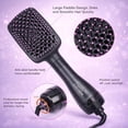 2-in-1 Hair Dryer Brush & Straightener Brush, Ionic Blow Dryer Brush ...