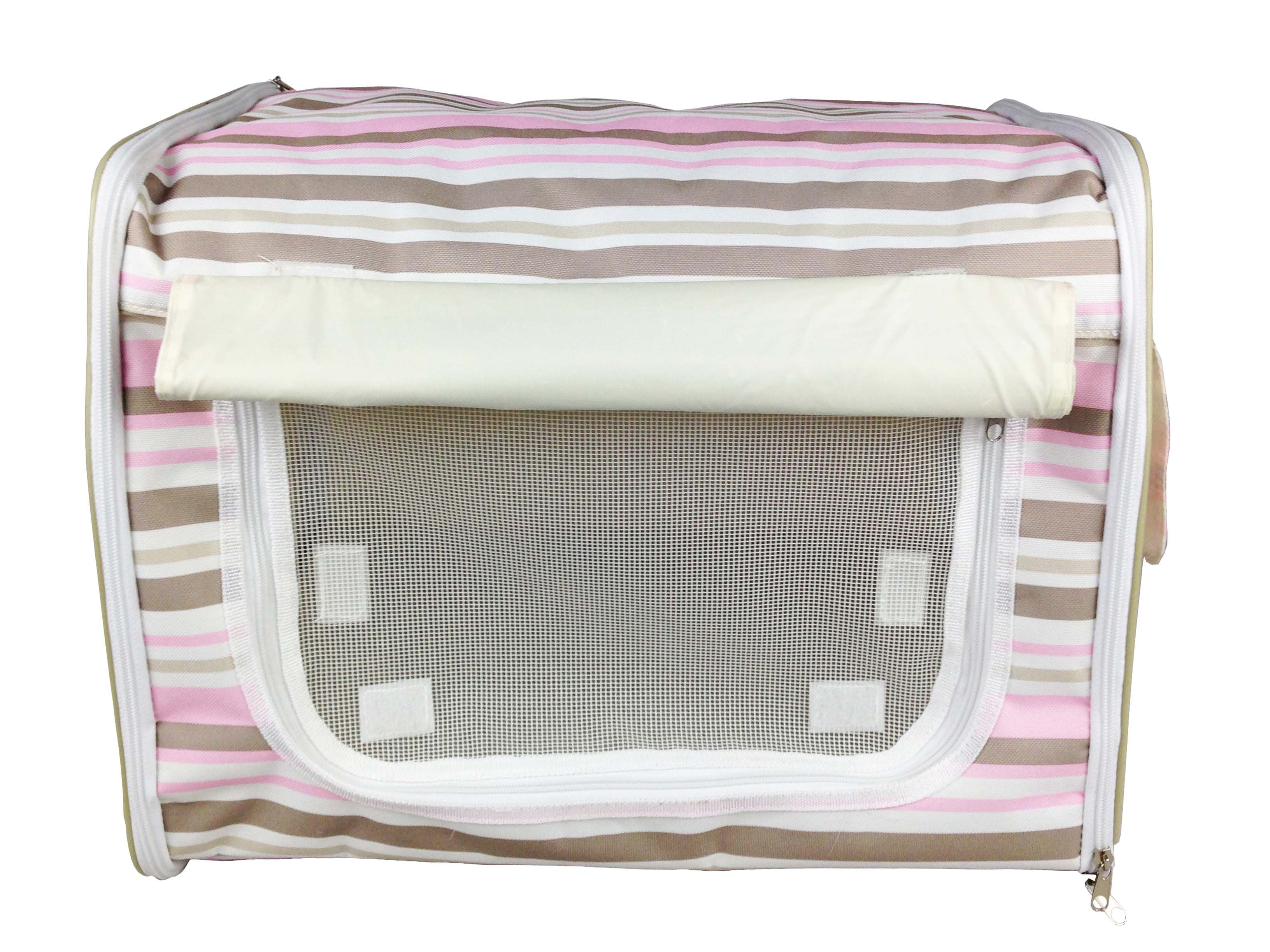 Folding Zippered Lightweight Wire-Framed Easy Folding Pet Crate ...