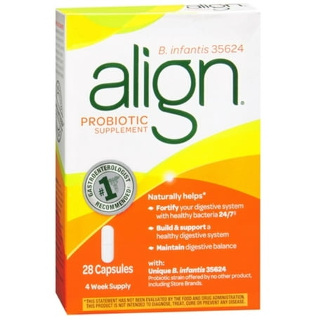 Align Probiotic Supplement 24/7 Digestive Support, 28 Capsules (Pack of ...