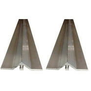 ALEKO Aluminum 18ft V-Tracks for Sliding Rolling Entrance Door, Rust ...