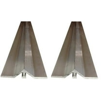 ALEKO Aluminum 18ft V-Tracks for Sliding Rolling Entrance Door, Rust ...