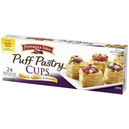 Pepperidge Farm Puff Pastry Frozen Cups Pastry Dough, 24 Count, 9.5 oz ...
