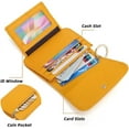 Small Wallet for Women RFID Blocking Card Case Slim Tri-Fold Wallet ...