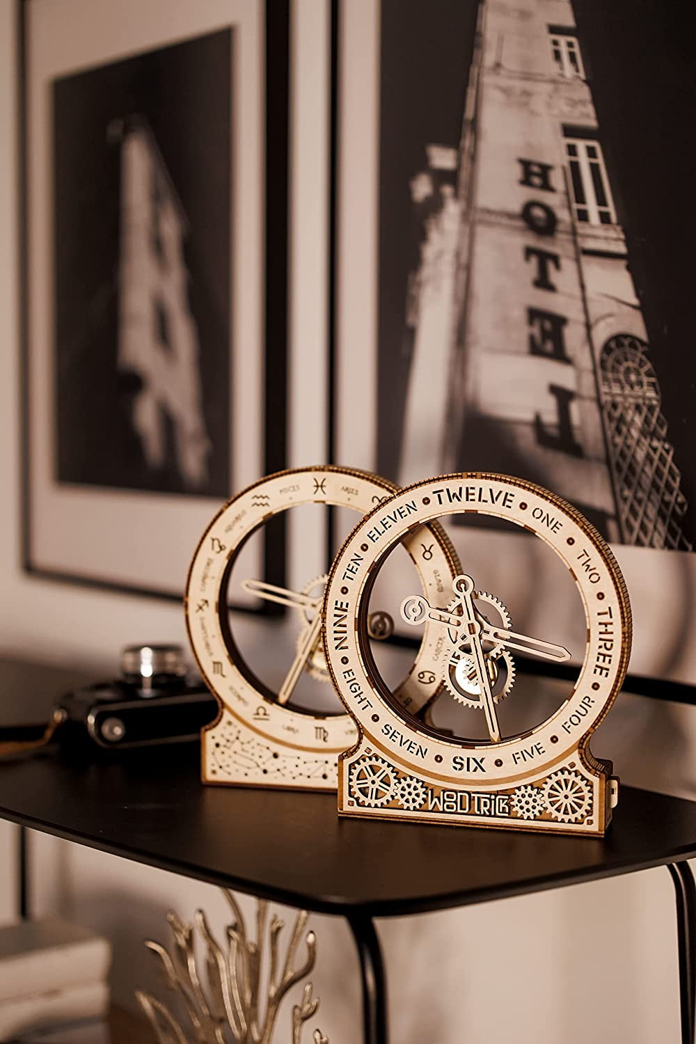 Wood Trick Modern Kinetic Clock 3D Wooden Puzzles Nepal | Ubuy