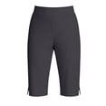 Ecqkame Women's Gym Bermuda Shorts Casual Side Split Elastic High Waist ...