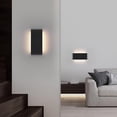 15 Inch Modern Black LED Vanity Light Wall Sconce, 20W Dimmable with 5 ...