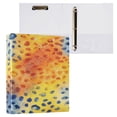 2 Pack PVC Round Ring Binders, 200 Sheet Capacity D-Ring File Folder ...