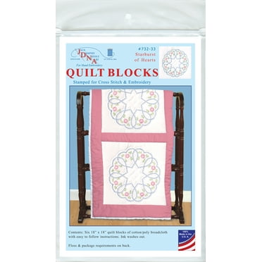 Jack Dempsey Needle Art 732293 Interlocking Hummingbird Quilt Blocks, 6 ...