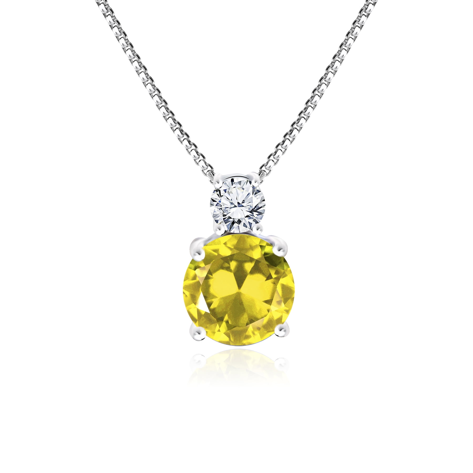 Click here for Jeenmata 2 Carat November Birthstone Necklace - Da... prices
