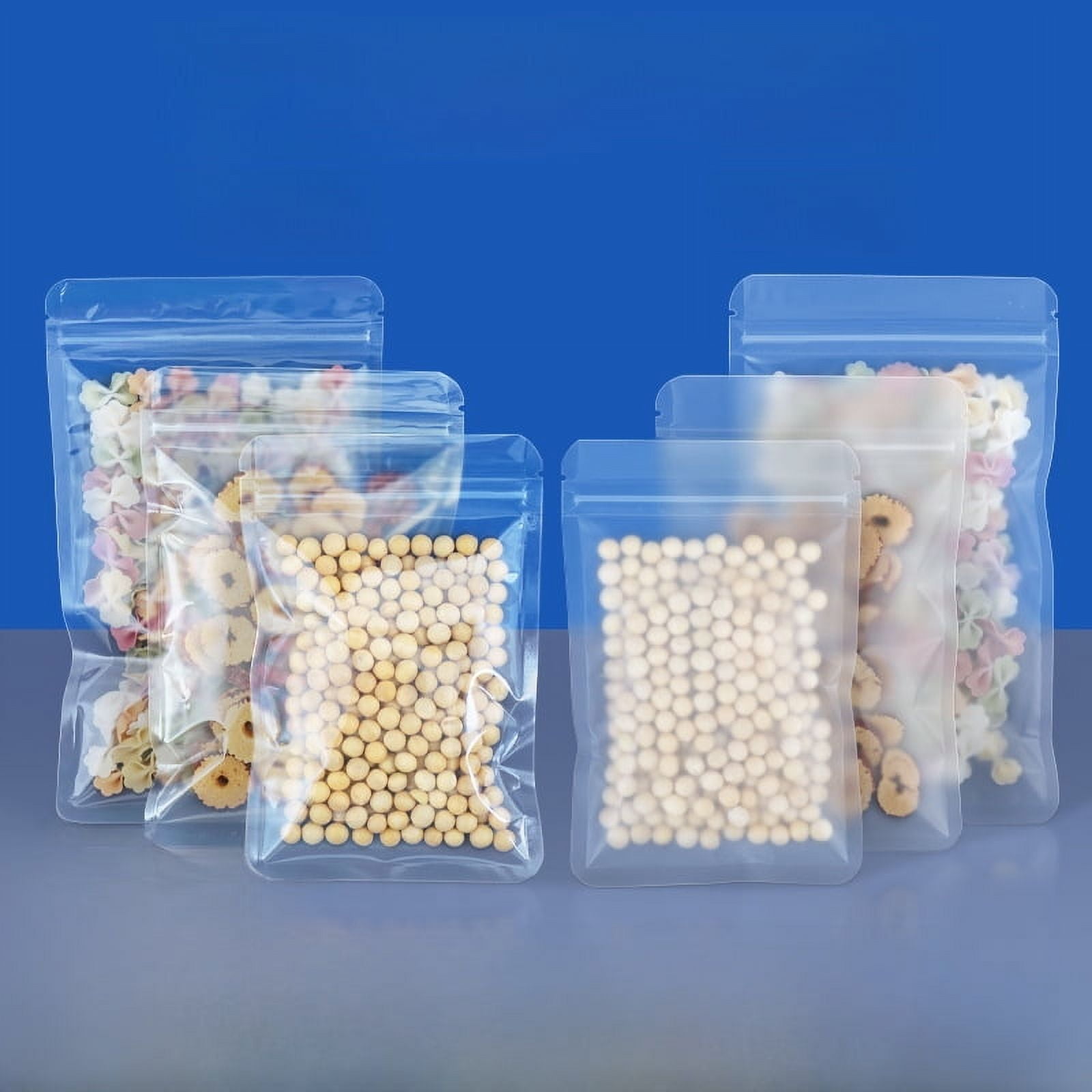 Bolsas autosellantes transparentes esmeriladas, con boca sellada para ...