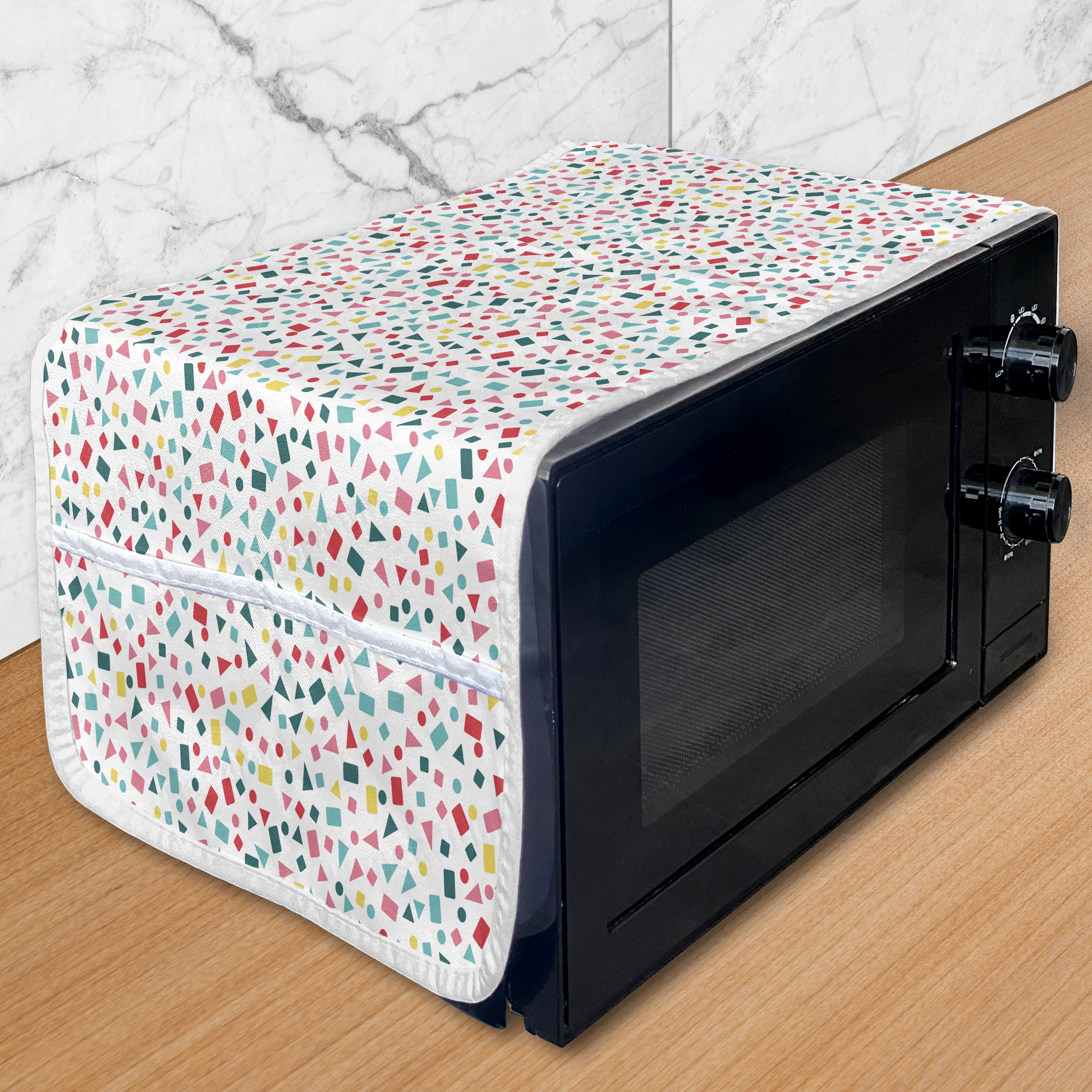 Geometric Microwave Oven Cover, Layout of Scattered Geometric Mini ...