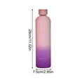 1000ML Time Marker Water Bottle with Graduated Scale Leak-Proof Tritan ...