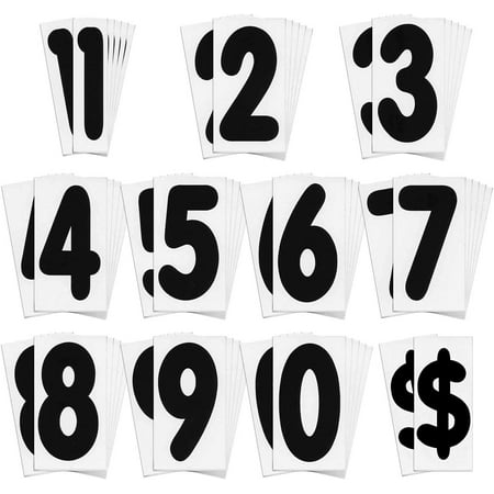 IYEFENG Replacement Numbers for White Message Board Sidewalk Signs with ...