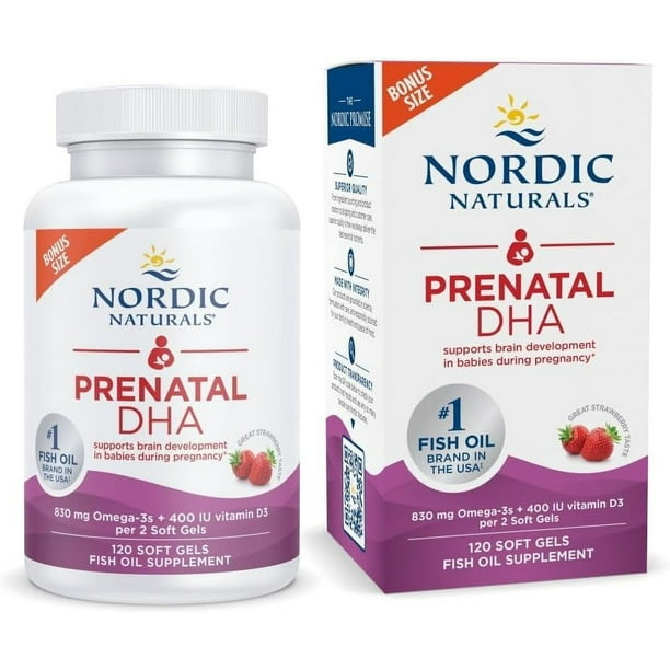 Prenatal Omega 3 830mg Dha Epa 120 Cápsulas Nordic Naturals | Bodega ...