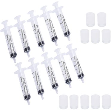 10 Pack 3ml Reusable Plastic Syringe with Extraction Adapters Funnel ...