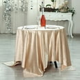 BalsaCircle 72" x 72" Champagne Square Premium Velvet Table Overlay ...